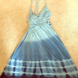 Dresses | Blue Tie Dye Dress | Poshmark